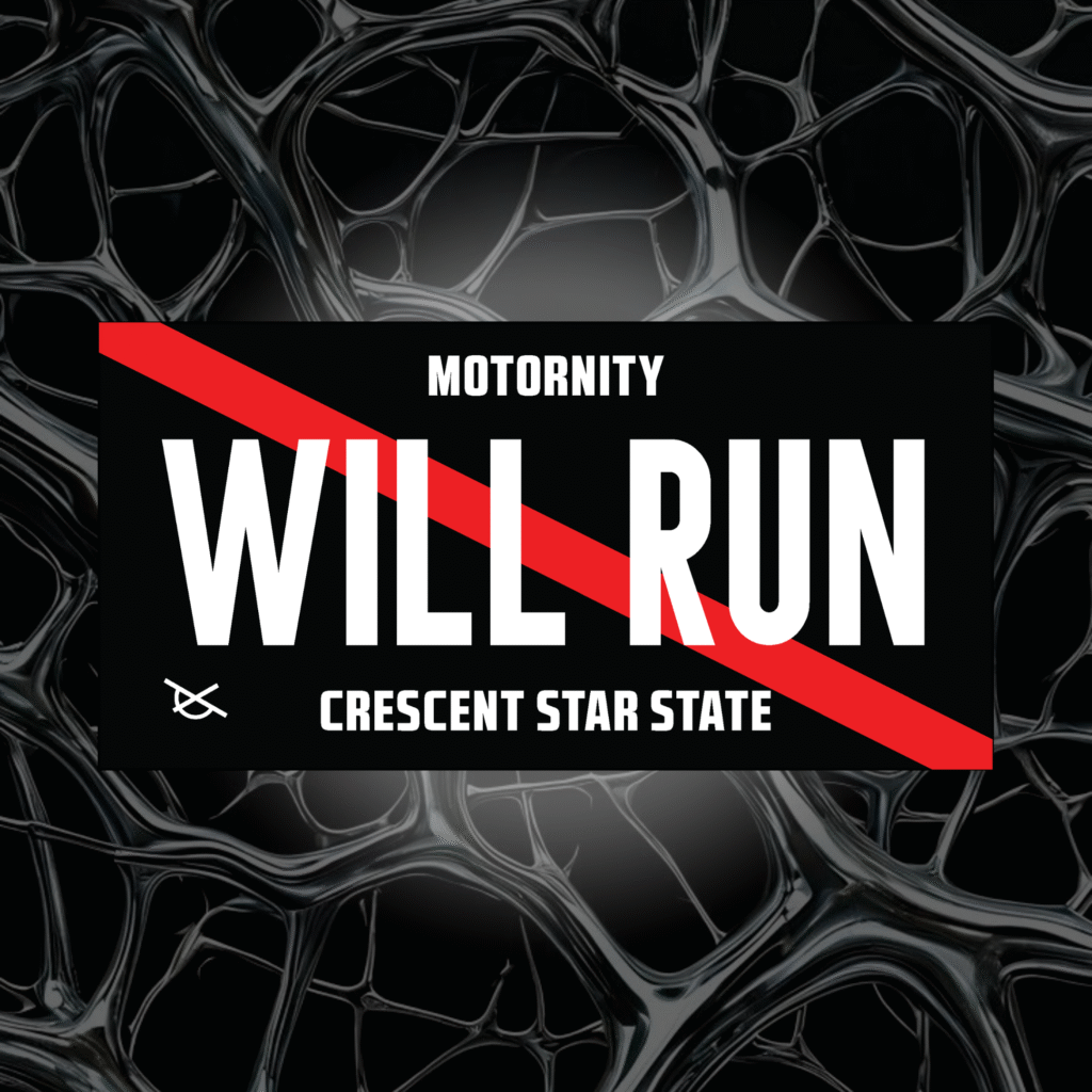 WILL RUN License Plate - Motornity